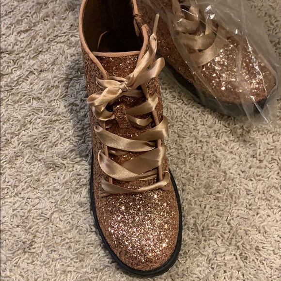 GAP | Shoes | Nwt Girls Gold Glitter Boots From The Gap | Poshmark